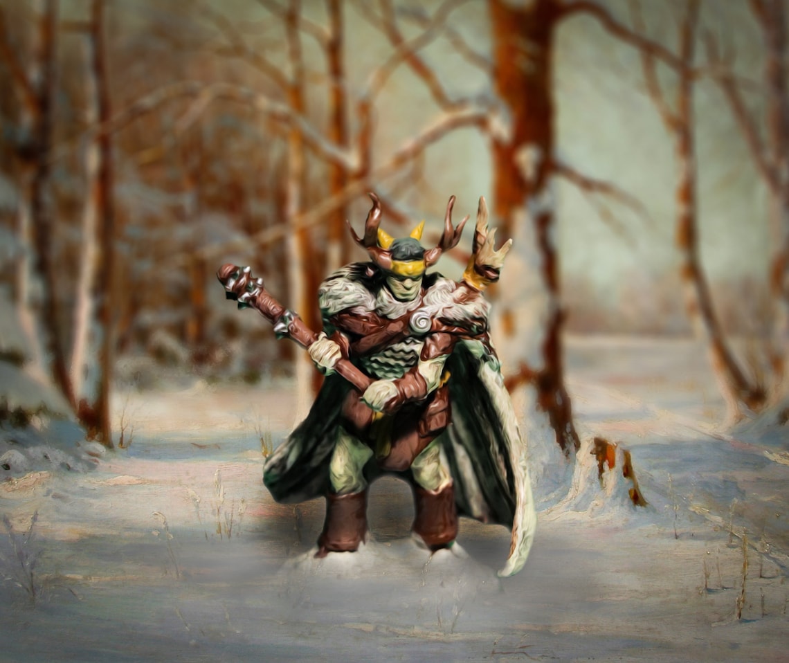 Humanoid Snow Druid handpainted nolzur's Marvelous Miniatures - Etsy