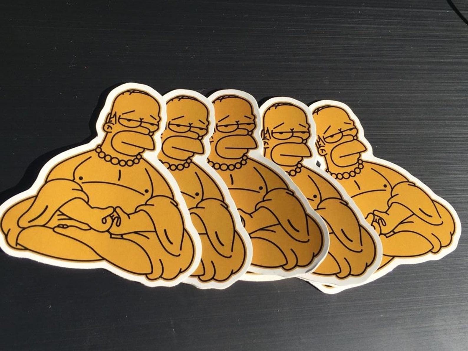 Golden Buddha Homer Simpson Enamel Pin Zen and Peace - Etsy