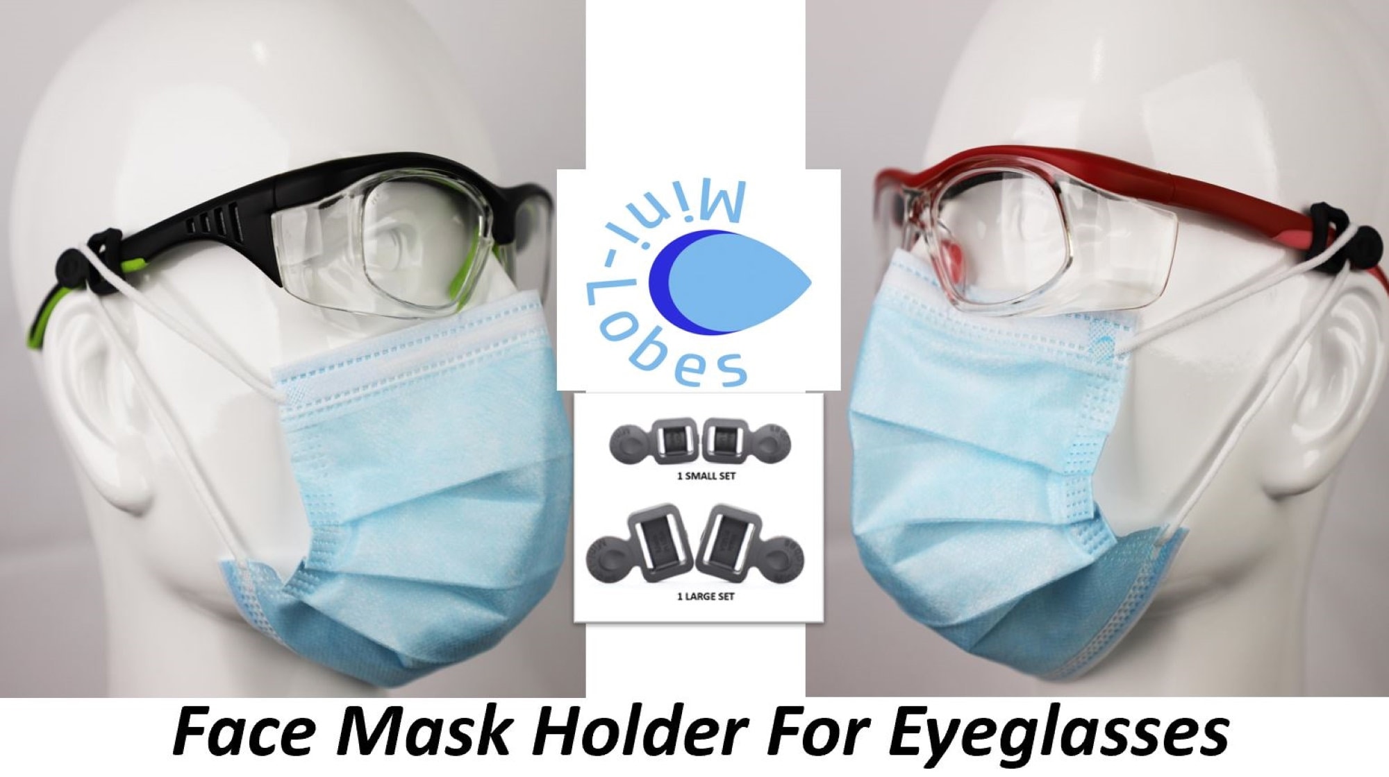 Mini-lobes, Ear Savers, Easy Attach, Adjustable Face Mask Strap Holder ...