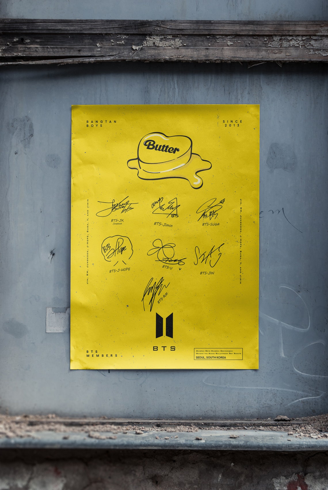 BTS Butter Poster bts Butter Kpop Butter bts Bts Decor | Etsy