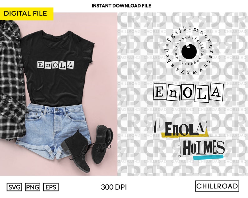 Enola Holmes Svg , Enola Holmes Bundle 3 / Printable File for Cricut - Etsy