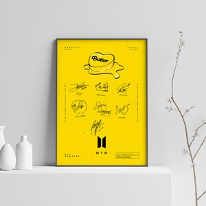 BTS Butter Poster, Bts Butter, Kpop Butter, Bts , Bts Decor, Wall Decor ...