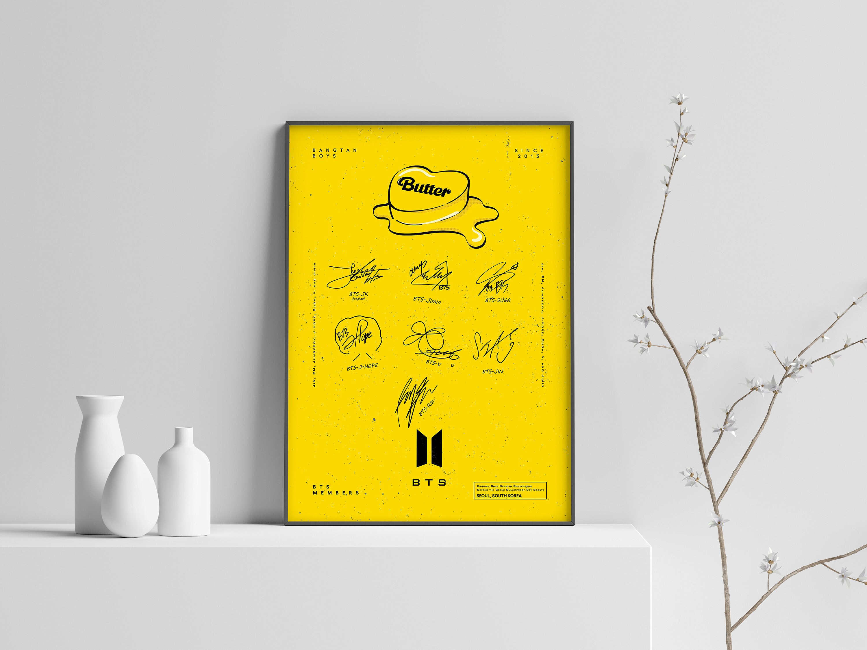 BTS Butter Poster, bts Butter, Kpop Butter, bts, Bts Decor, Wall Decor ...