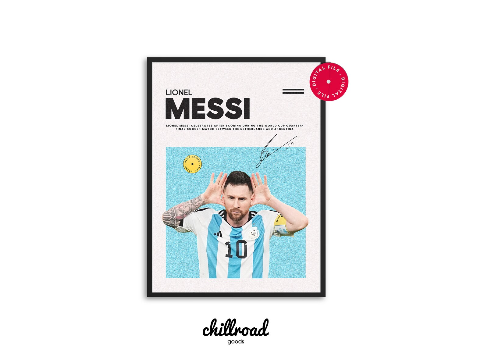 MESSI Celebration POSTER, MESSI Celebration Printable Postcard or Wall ...