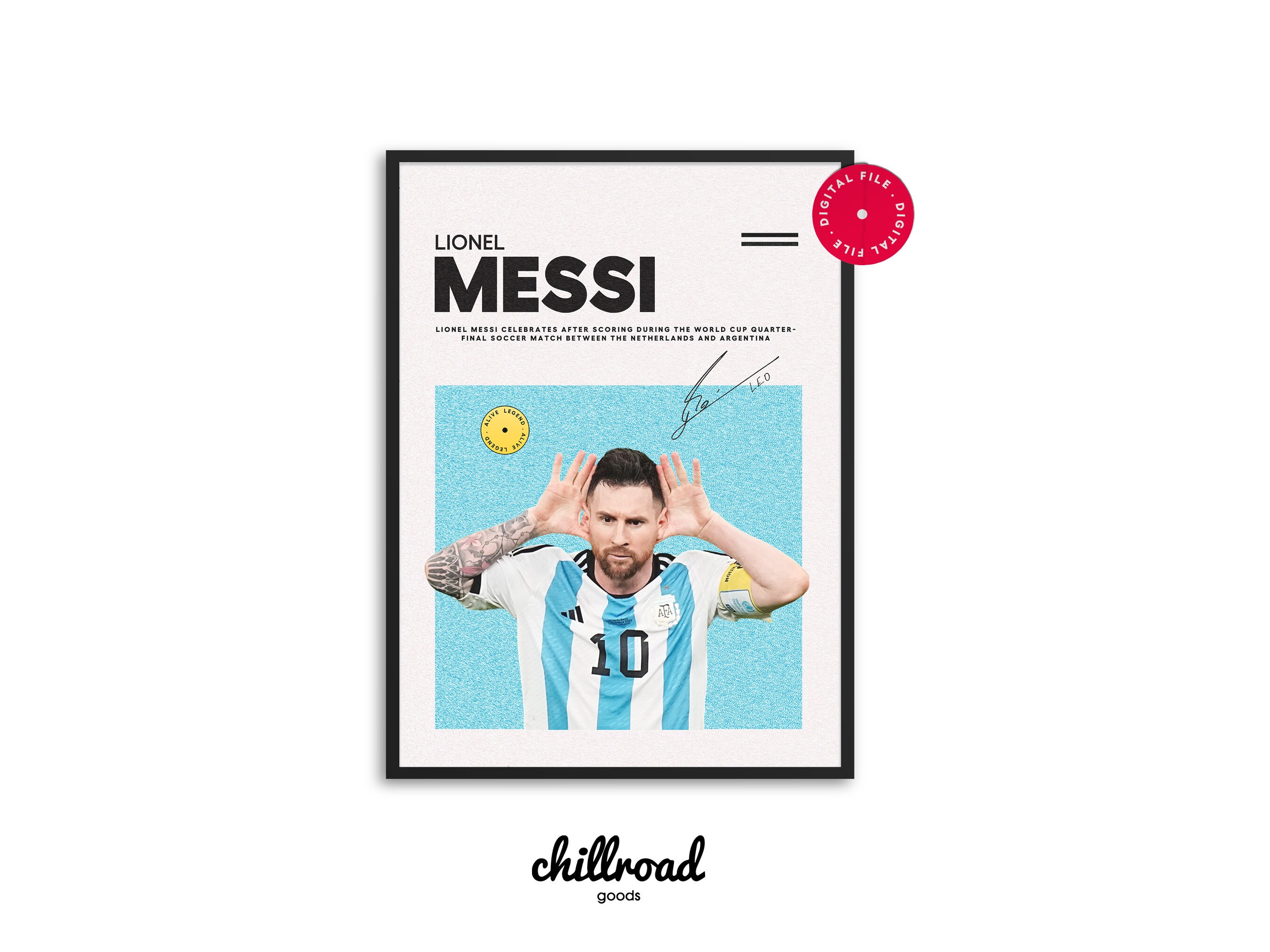 MESSI Celebration POSTER, MESSI Celebration Printable Postcard or Wall ...