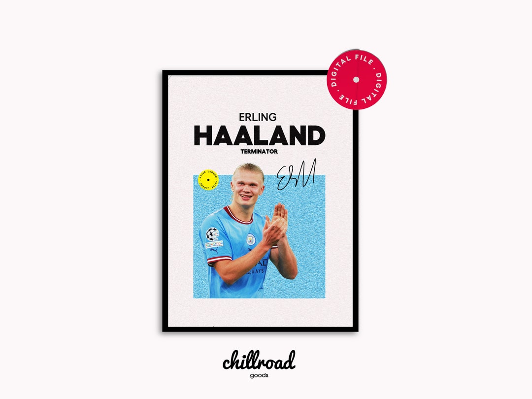 Haaland POSTER, Haaland Printable Postcard or Wall Decor digital ...