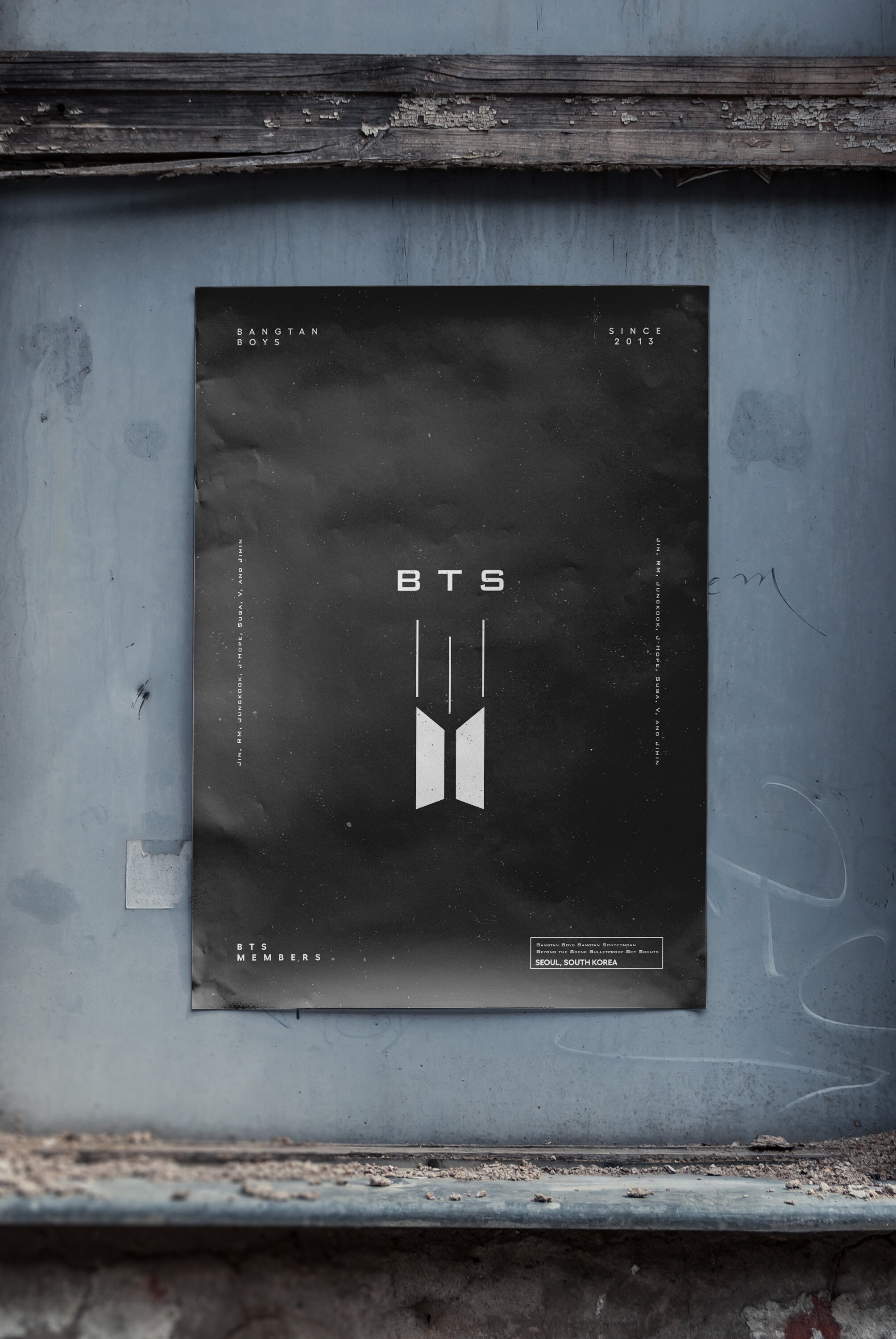 Bts Poster or Bts Prints or Bts Postcard or Art Wall Wall - Etsy