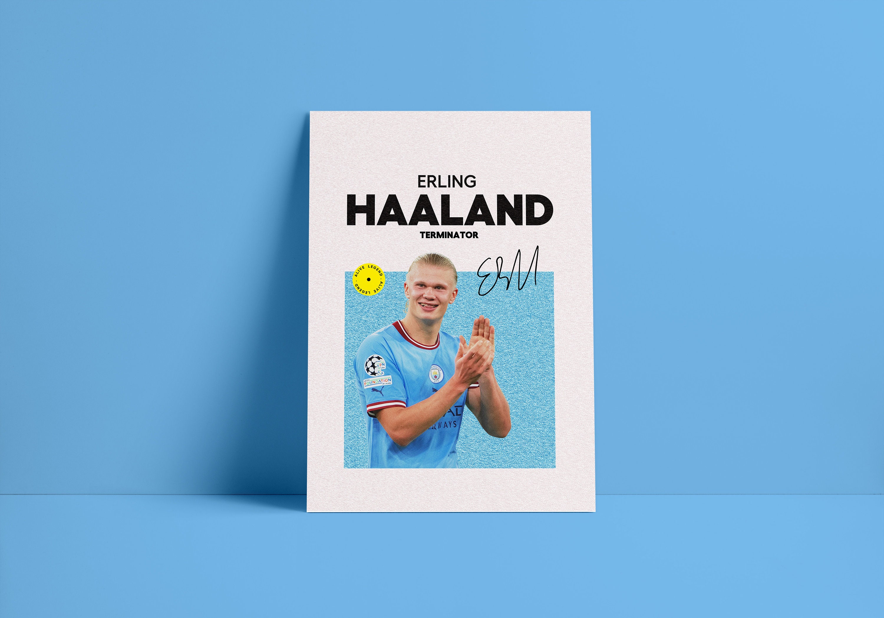 Haaland POSTER, Haaland Printable Postcard or Wall Decor digital ...