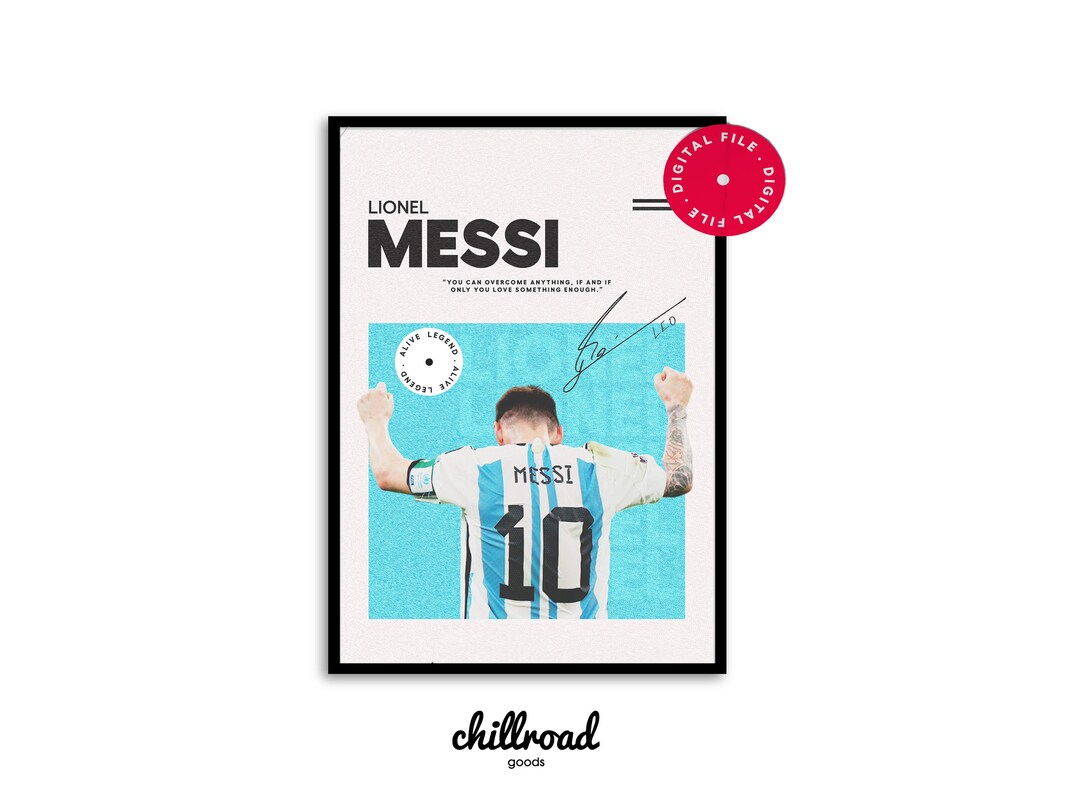 Messi POSTER MESSI Printable Postcard or Wall Decor - Etsy