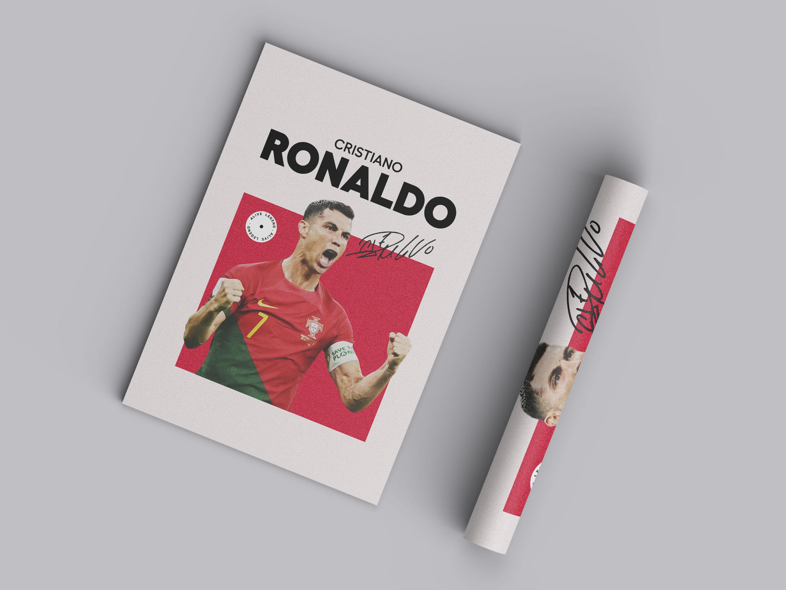 Cristiano Ronaldo Signed 2 Poster, Cristiano Ronaldo Printable Postcard ...