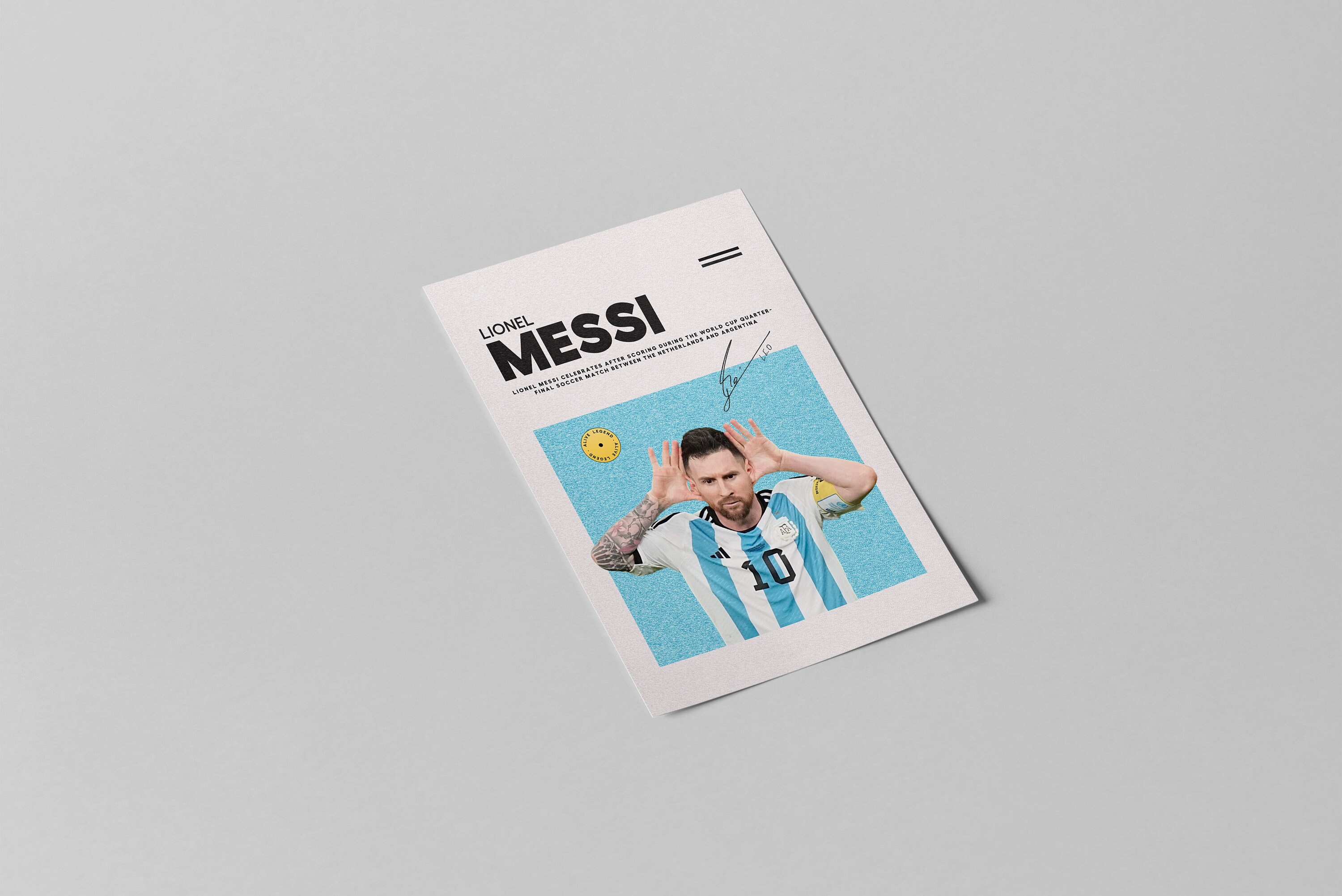 MESSI Celebration POSTER, MESSI Celebration Printable Postcard or Wall ...