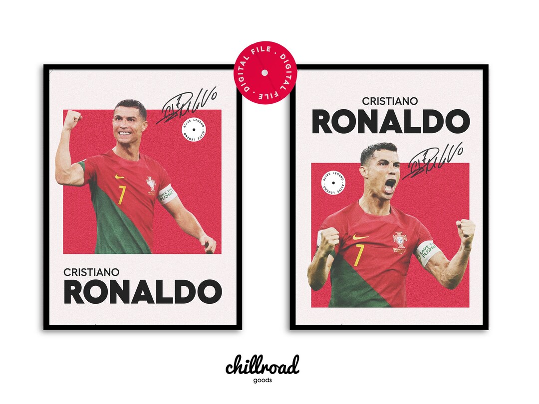 Cristiano Ronaldo Signed 2 Poster, Cristiano Ronaldo Printable Postcard ...