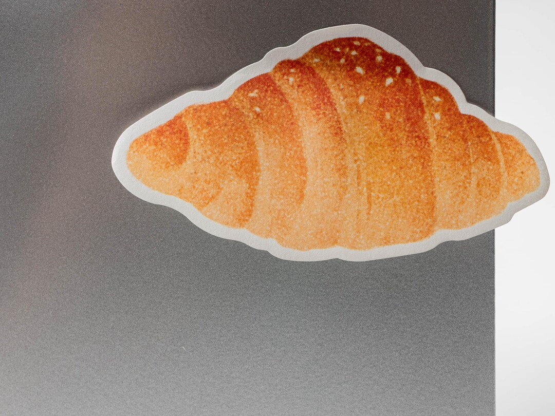 Die Cut Croissant Sticky Notes - Bakery Aesthetic Memo Pad 122x66mm - Etsy