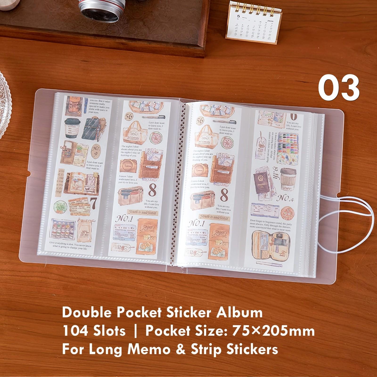 A6 Photo and Sticker Storage Binder – 40 Pockets Insert Album for Memo ...