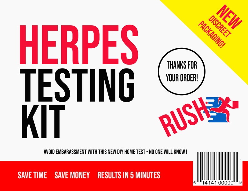 Herpes Testing Kit Gift Box, Unique Gift for Men, Funny Gift, Funny ...