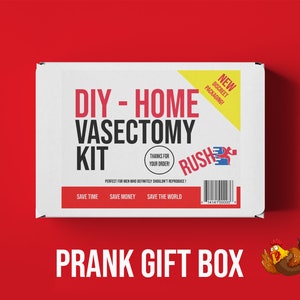 DIY Home Vasectomy Gift Box, Unique Gift for Men, Funny Gift, Funny ...