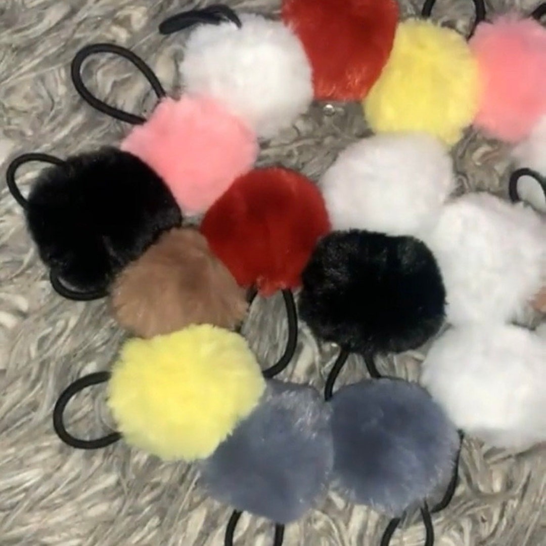 Fluffy Hair Pompoms - Etsy