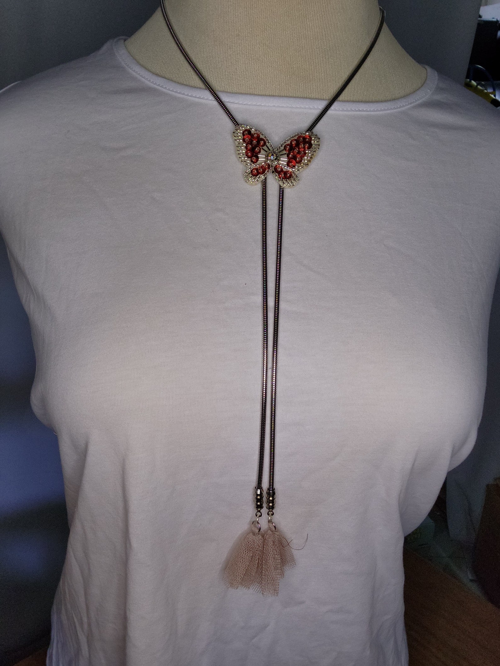 Bolo Tie - Flutterby - Etsy