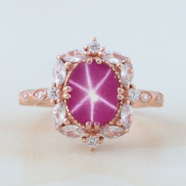Star Ruby Ring - Etsy