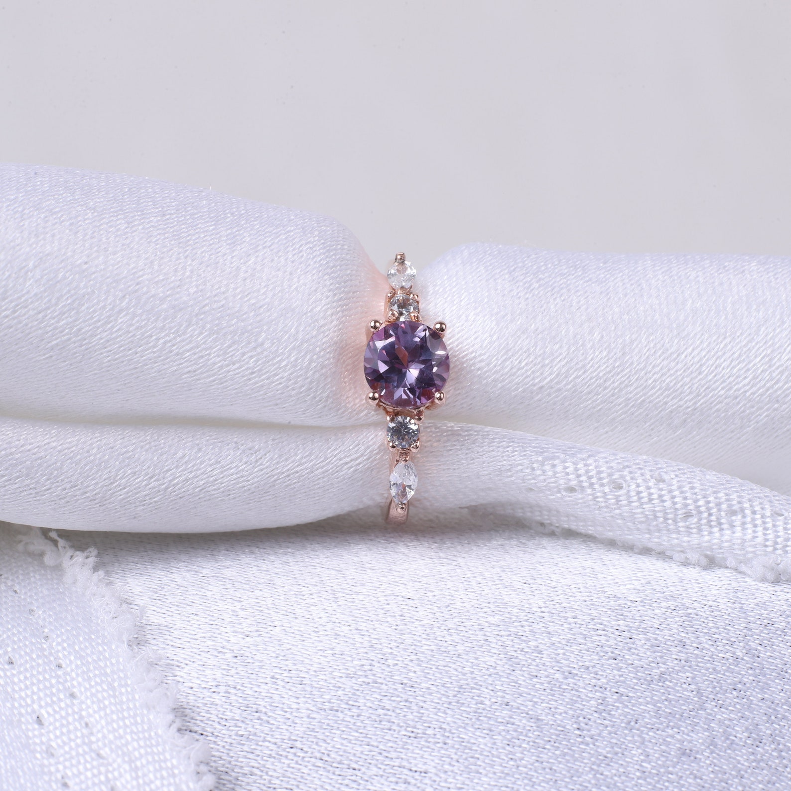 Vintage Alexandrite Ring Elegant Design Ring June - Etsy