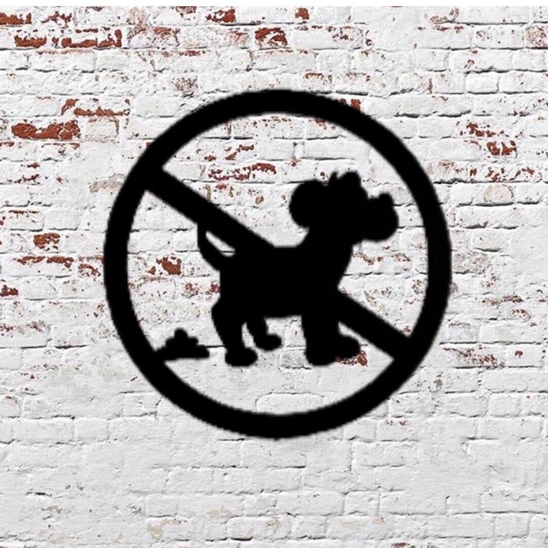 No Pooping Dog Sign, No Pooping Yard Sign, Dog Garden Art, Yard Sign ...