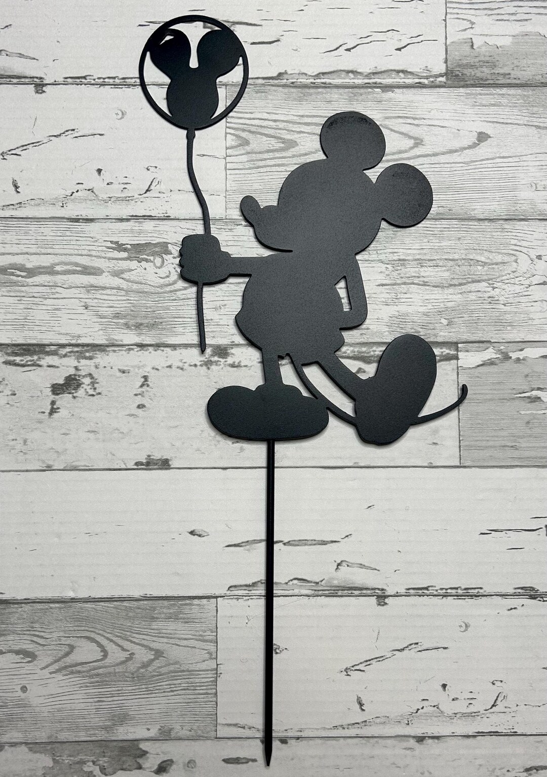 Handcrafted Mickey Mouse Balloon Yard Art - Garden Stake Decoration - Etsy