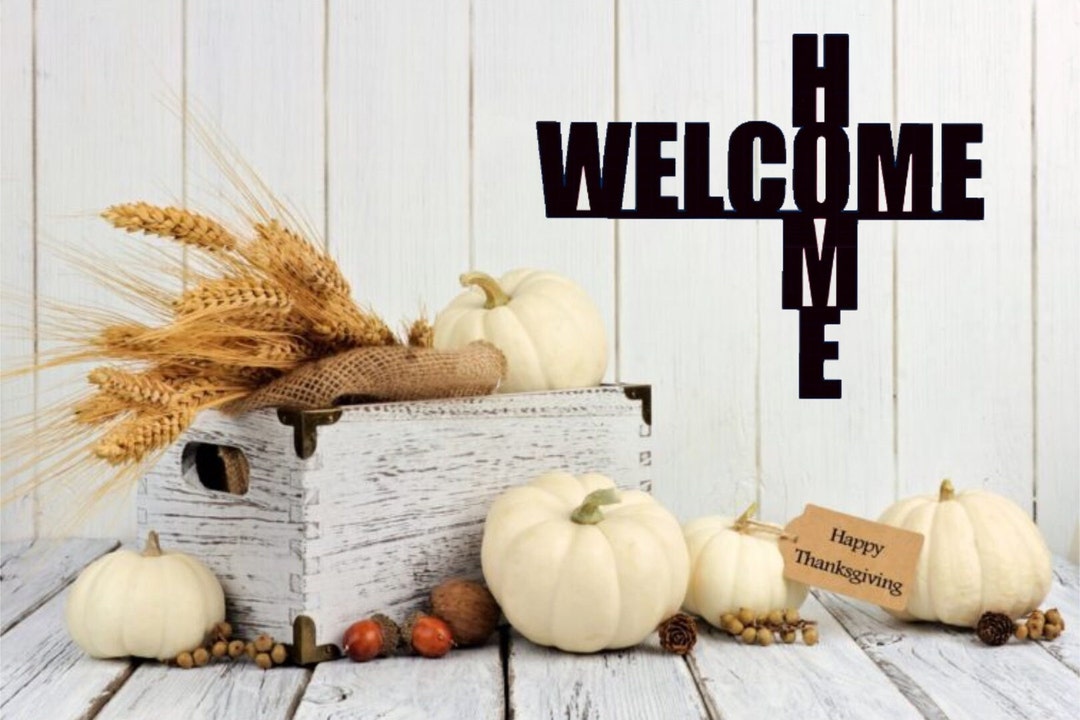 Welcome Home Metal Sign, Welcome Sign Art, Personalized Welcome Sign ...