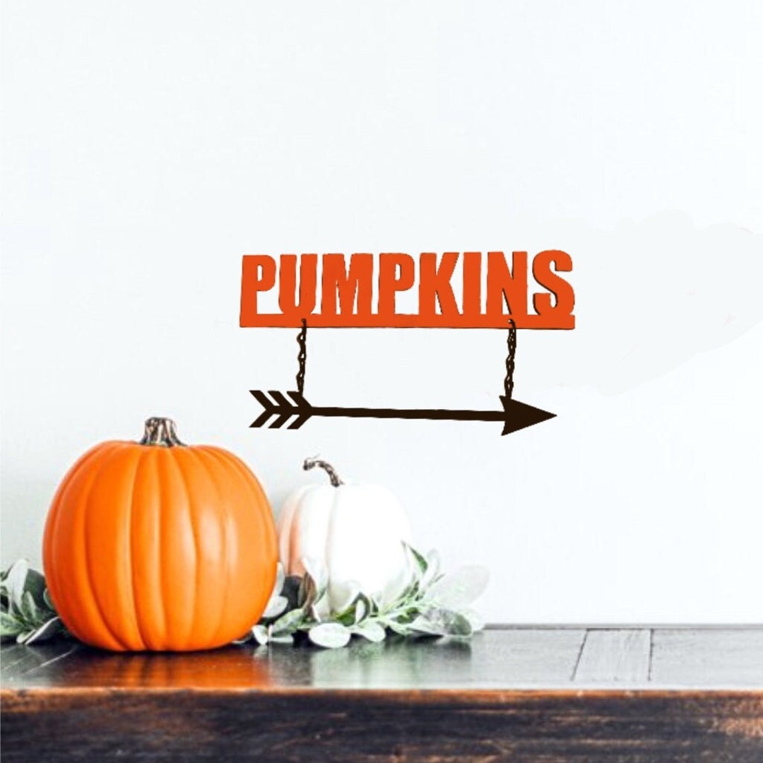 Pumpkin Patch Metal Sign Pumpkin Home Decor Halloween - Etsy