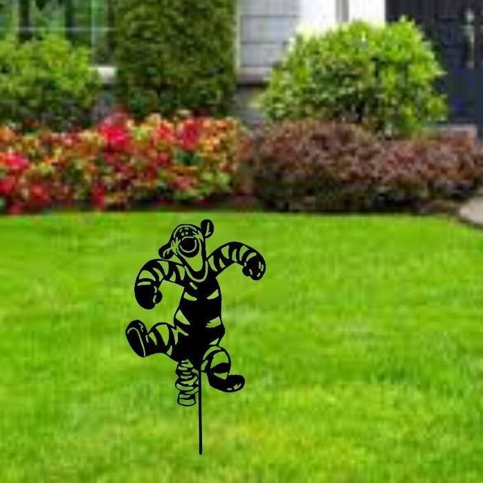 Tigger Garden Sign, Winnie the Pooh Garden Stake, Disney Garden Art ...
