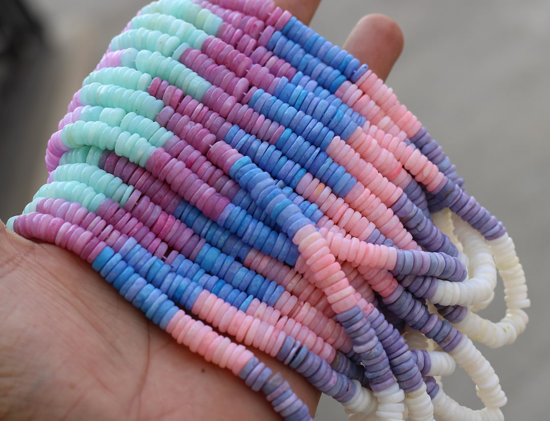 Beautiful Rainbow Opal Shaded Heishi Beads, Opal Rainbow Multi Shaded ...