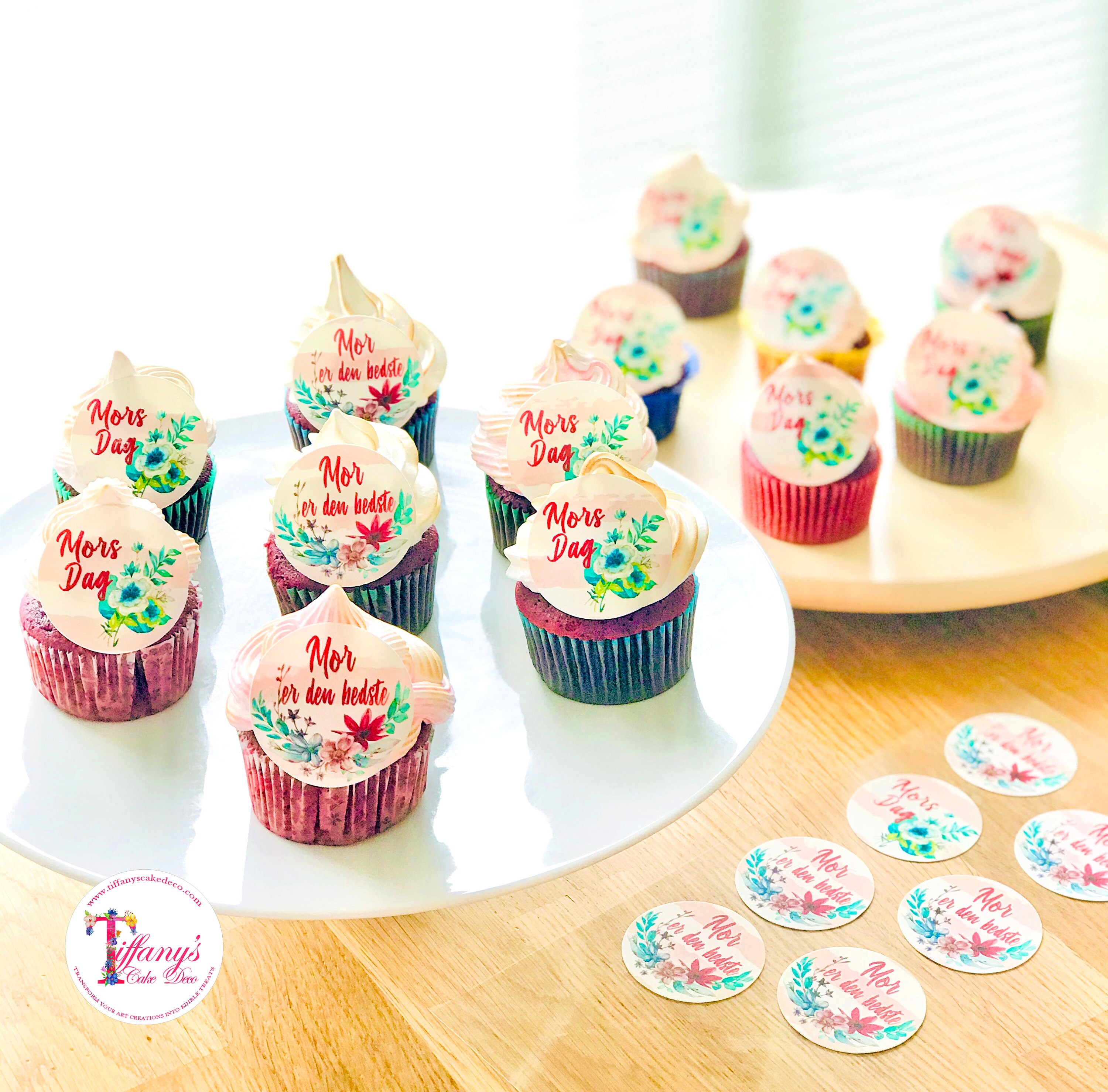 Custom Printed Round Edible Icing Image Toppers pre-cut for Cupcakes ...