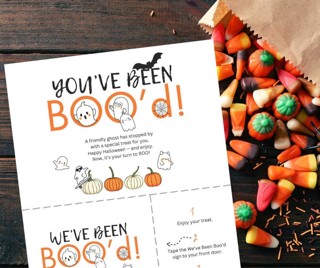 You've Been Boo'd, Fun Neighborhood Halloween Game, Boo!, Halloween Fun ...