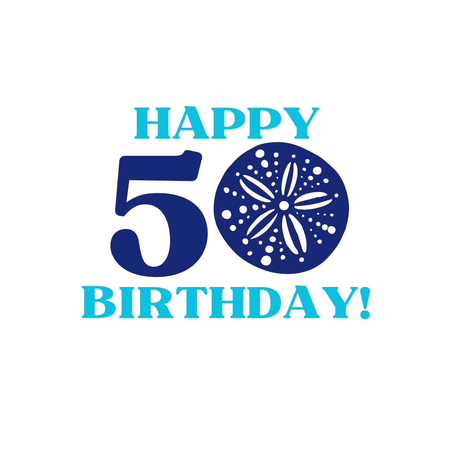 Happy 50th Birthday Logo - Etsy