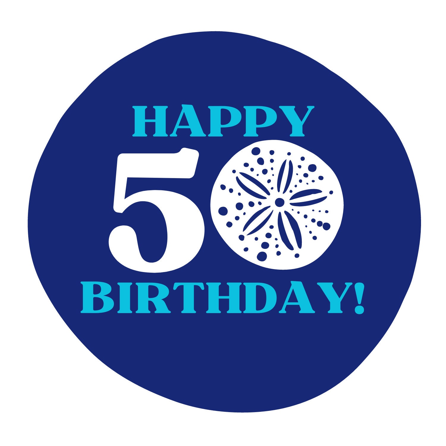 Happy 50th Birthday Logo - Etsy