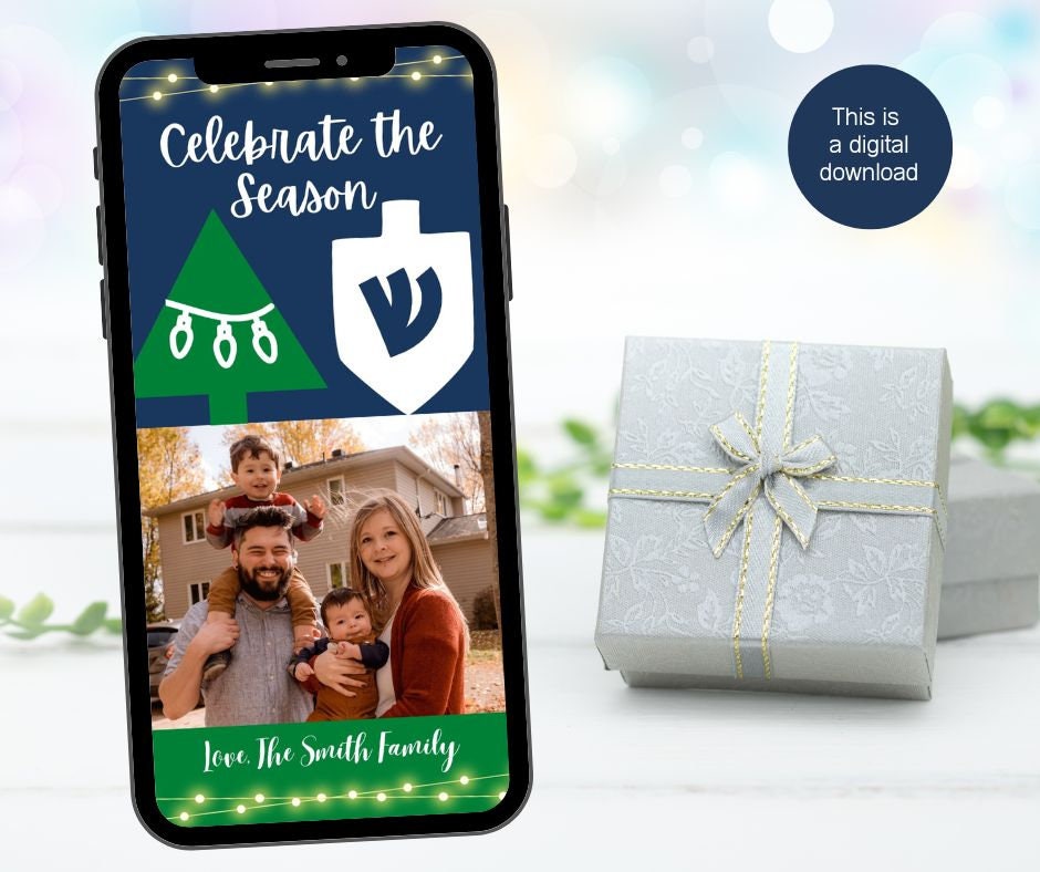 Happy Holidays Ecard Template, Digital Holiday Card, Text Message ...