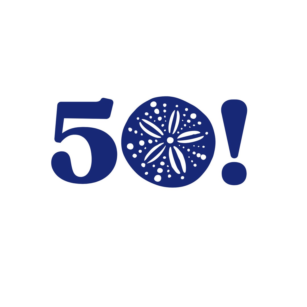 Happy 50th Birthday Logo - Etsy