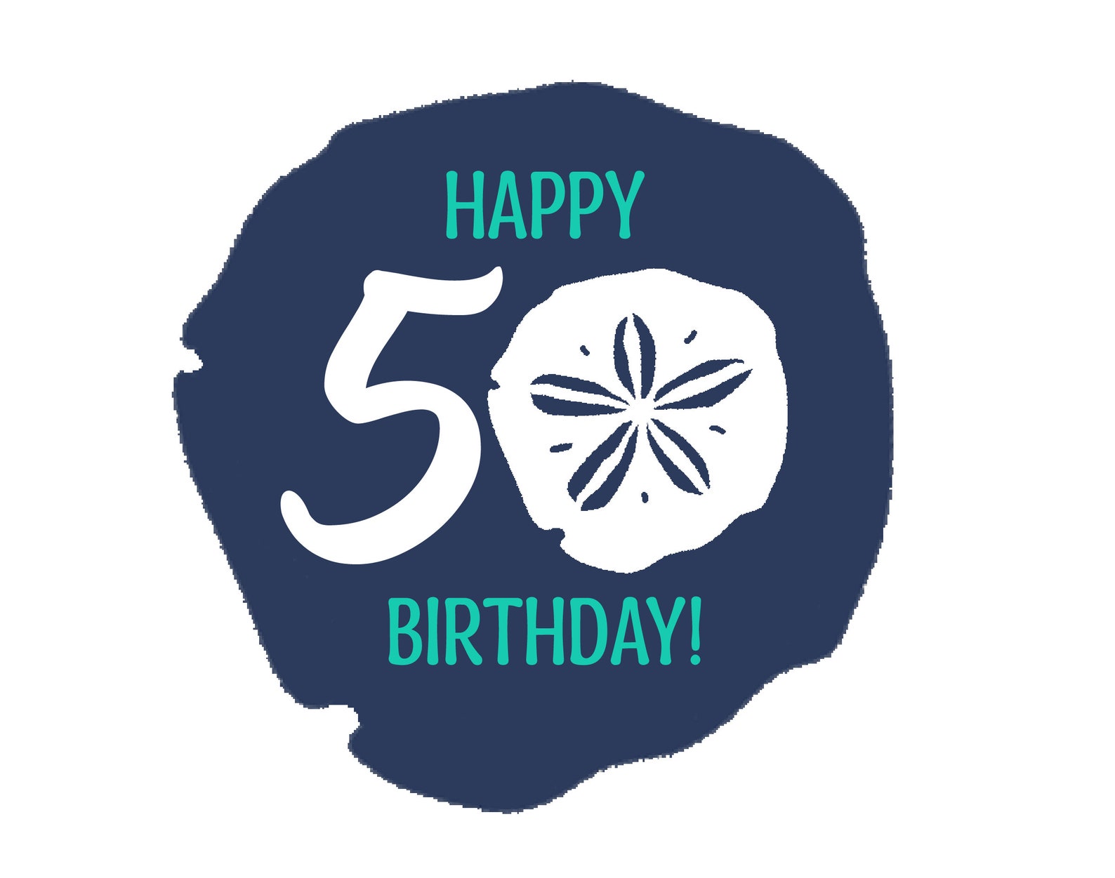 Happy 50th Birthday Logo - Etsy