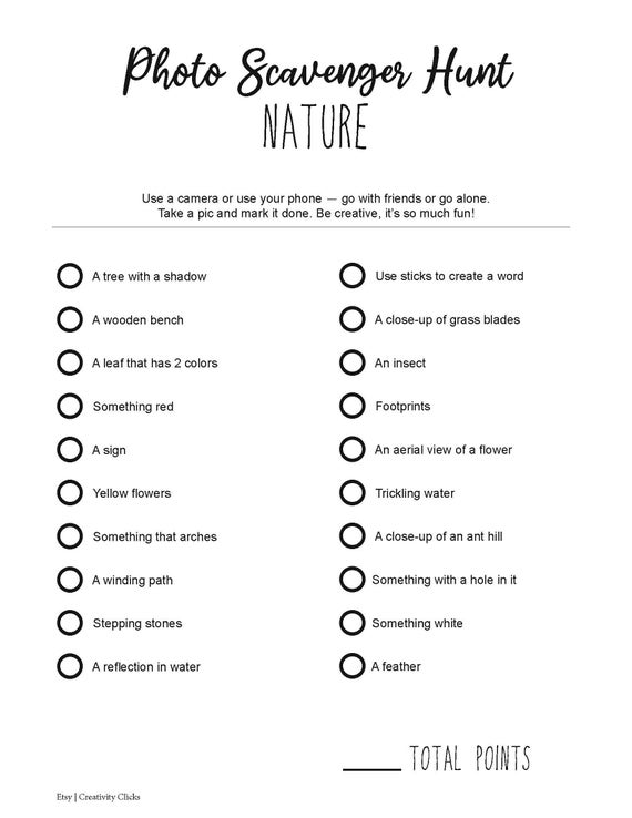 Girl Scout Nature Scavenger Hunt Girl Scouts | EarthConnection