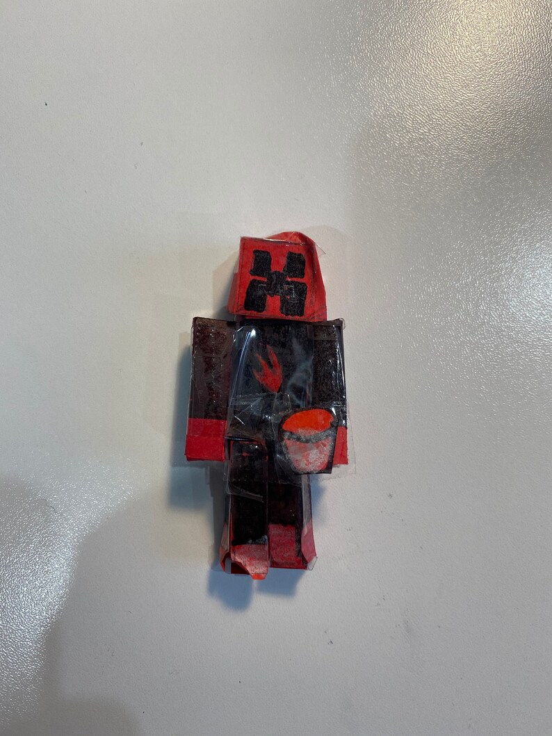 Minecraft Themed Custom Paper Figurines Made by 8 Year Old Eli - Etsy