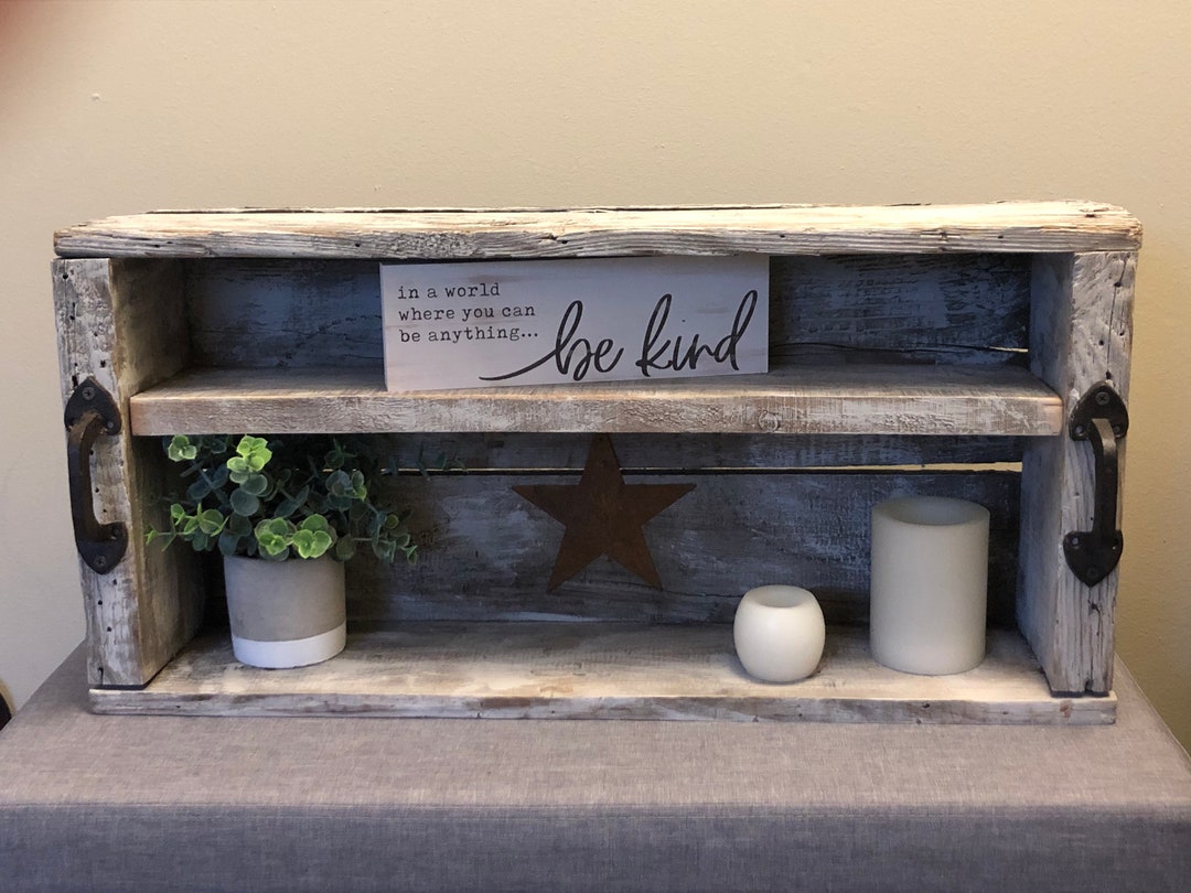 Decorative Wooden Crate - Etsy