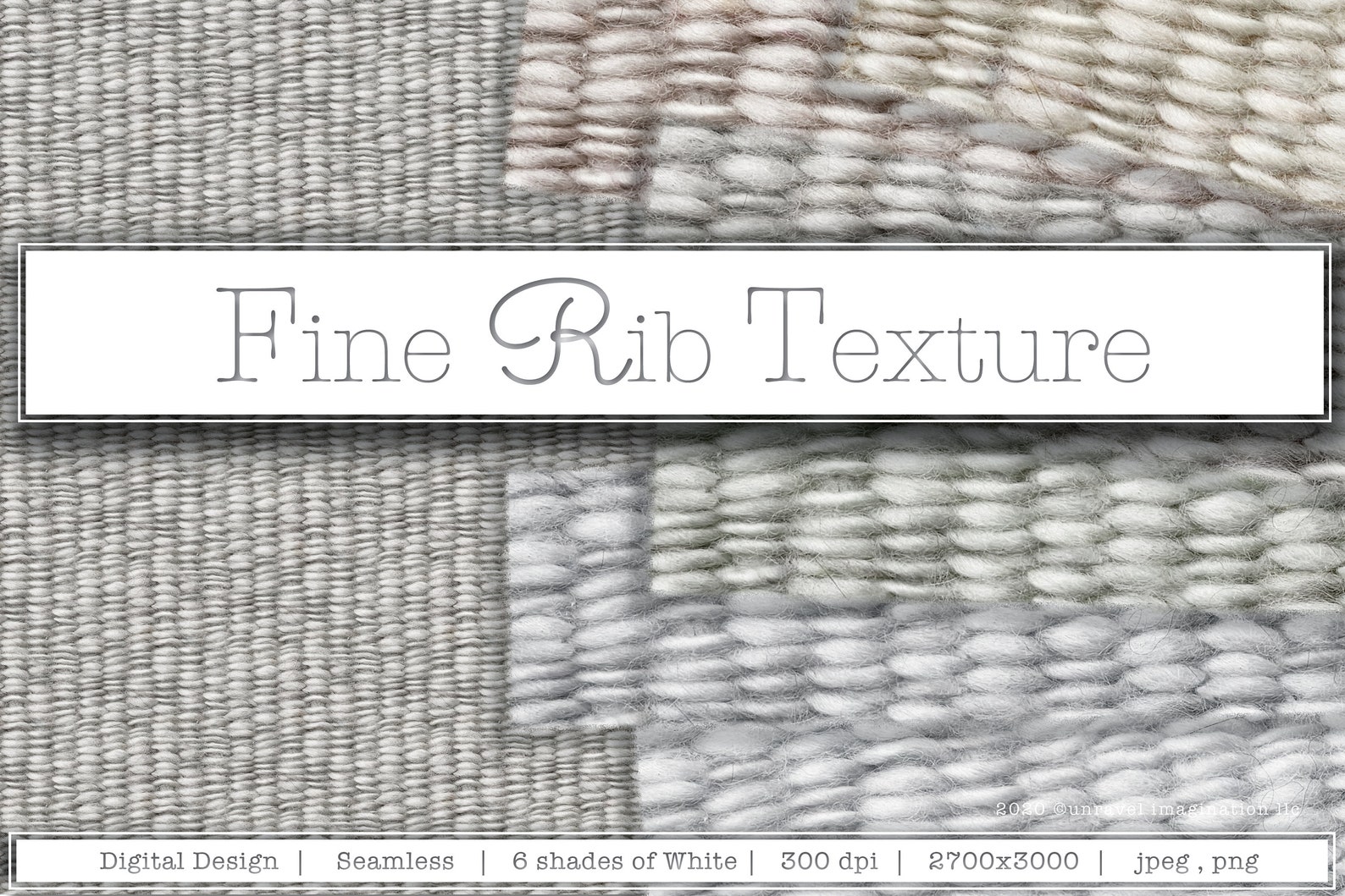 Fine Rib Texture Digital Download Seamless Whites jpg | Etsy