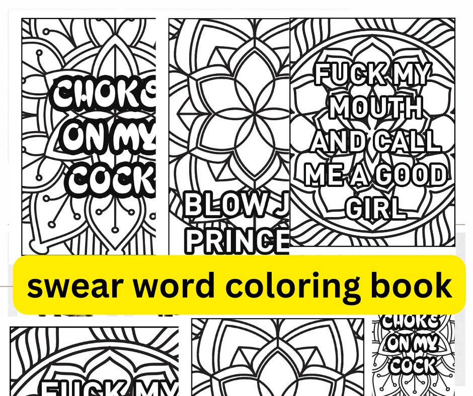 Swear Word Coloring Book | Swear Words Adult Coloring Book, Best Adult ...