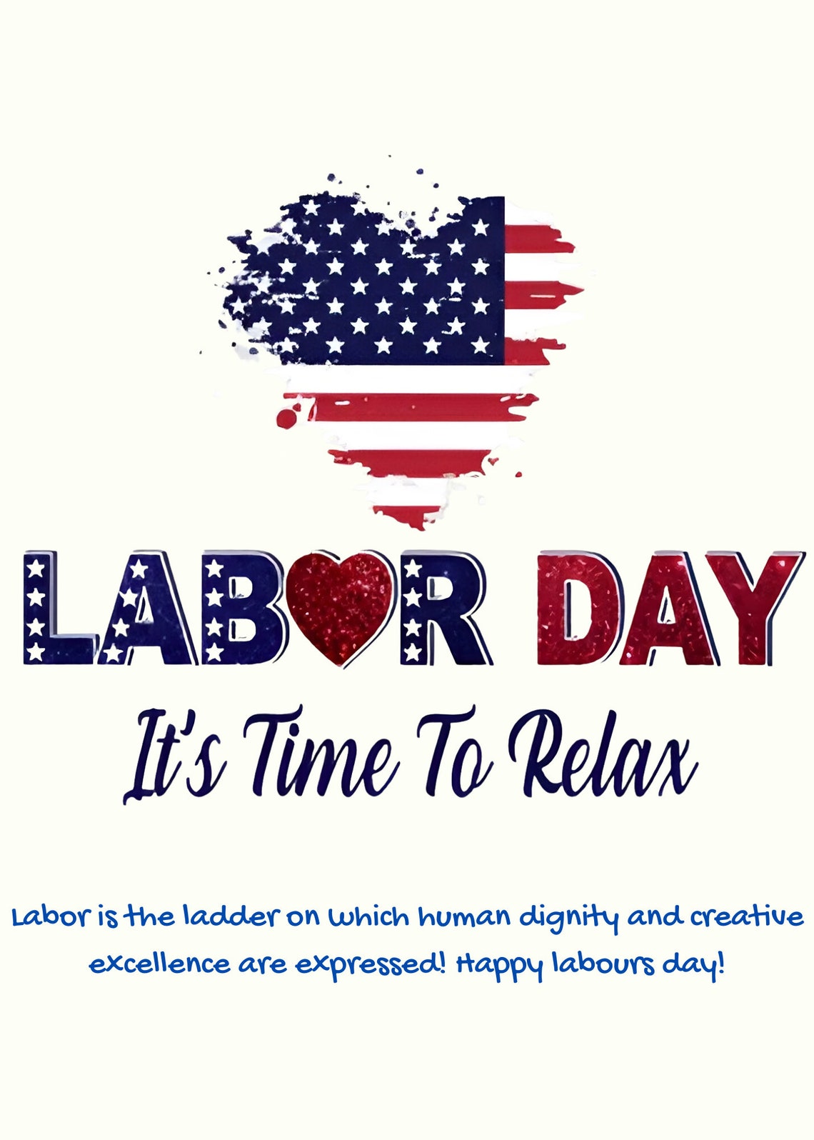 Labor Day Card, Happy Labor Day Card, Labor Day Gift, Printable Labor ...