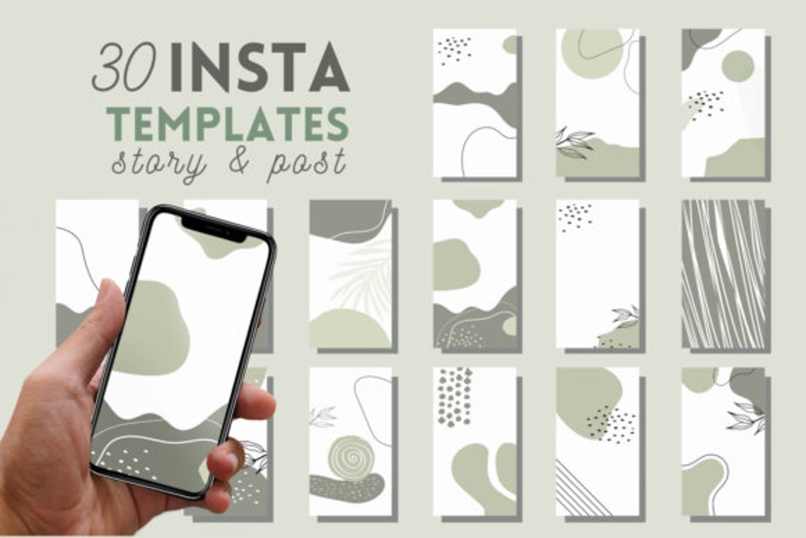 30 Green Background Instagram Story Ig Highlight Covers - Etsy