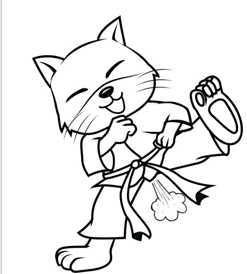 Cat Farts Coloring Book Cat Coloring Best Kids Coloring | Etsy