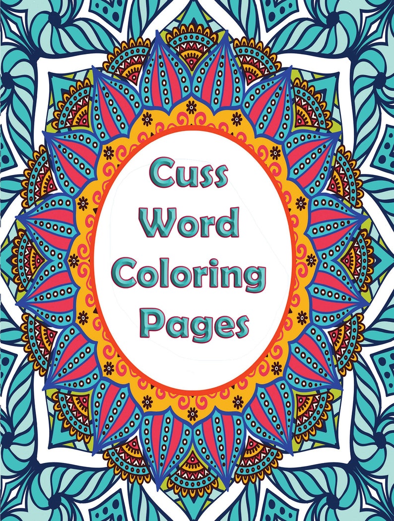 Cuss Word Coloring Book, Best Cussing Coloring Books swear Word ...