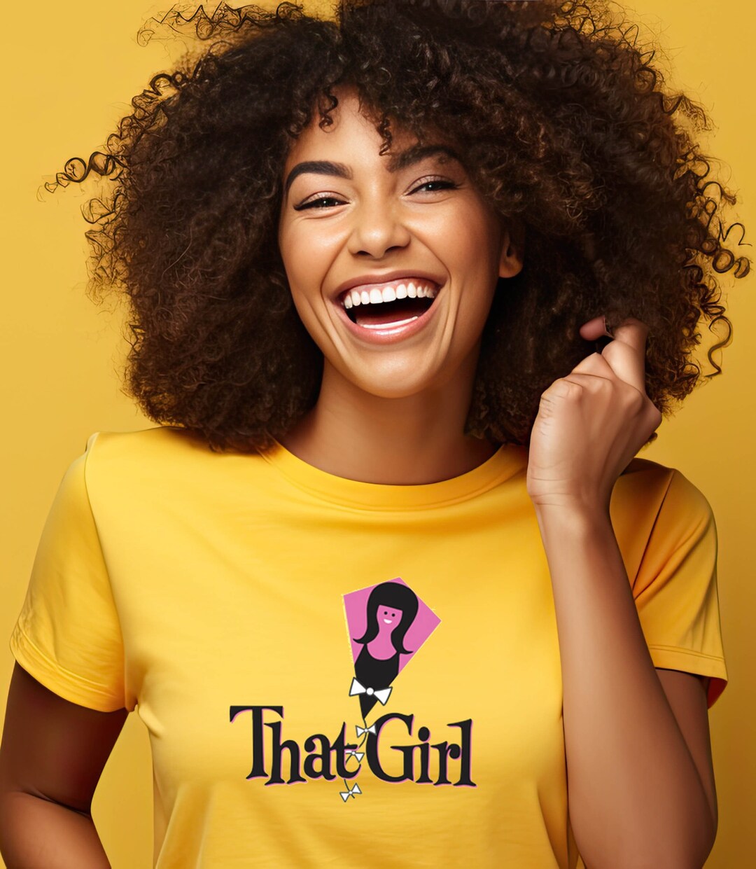 SPECIAL OFFER! - That Girl T-shirt in Pink!- Vintage, Retro, That Girl ...
