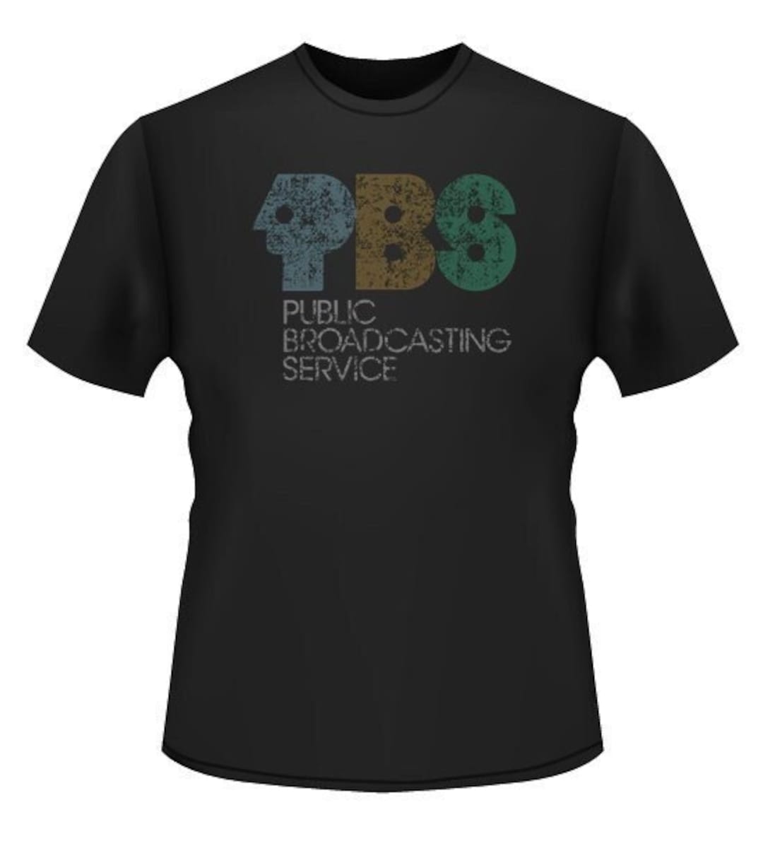 Pbs T Shirt Public Broadcasting Service Color Version Vintage And Fun