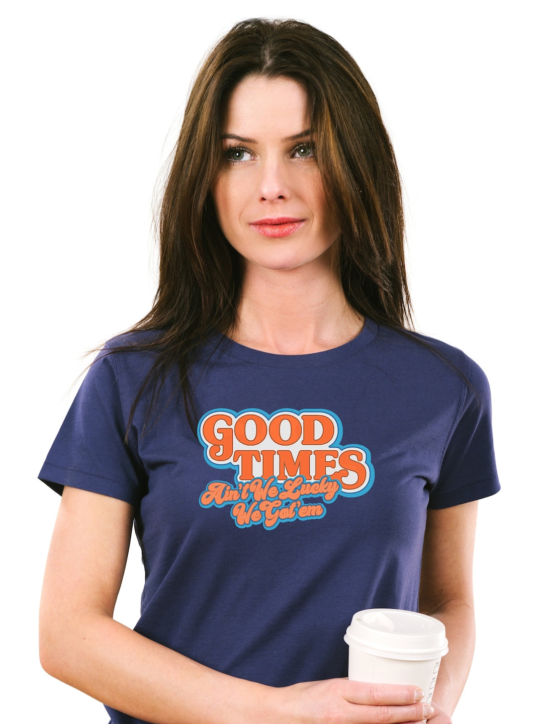 Good Times TV Show T - Ain't We Lucky We Got 'em - Retro Tee Logo of ...