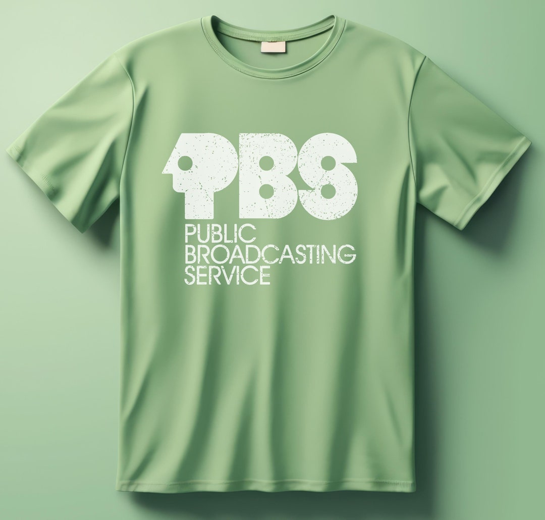 PBS T-shirt - Public Broadcasting Service - White Print Version ...